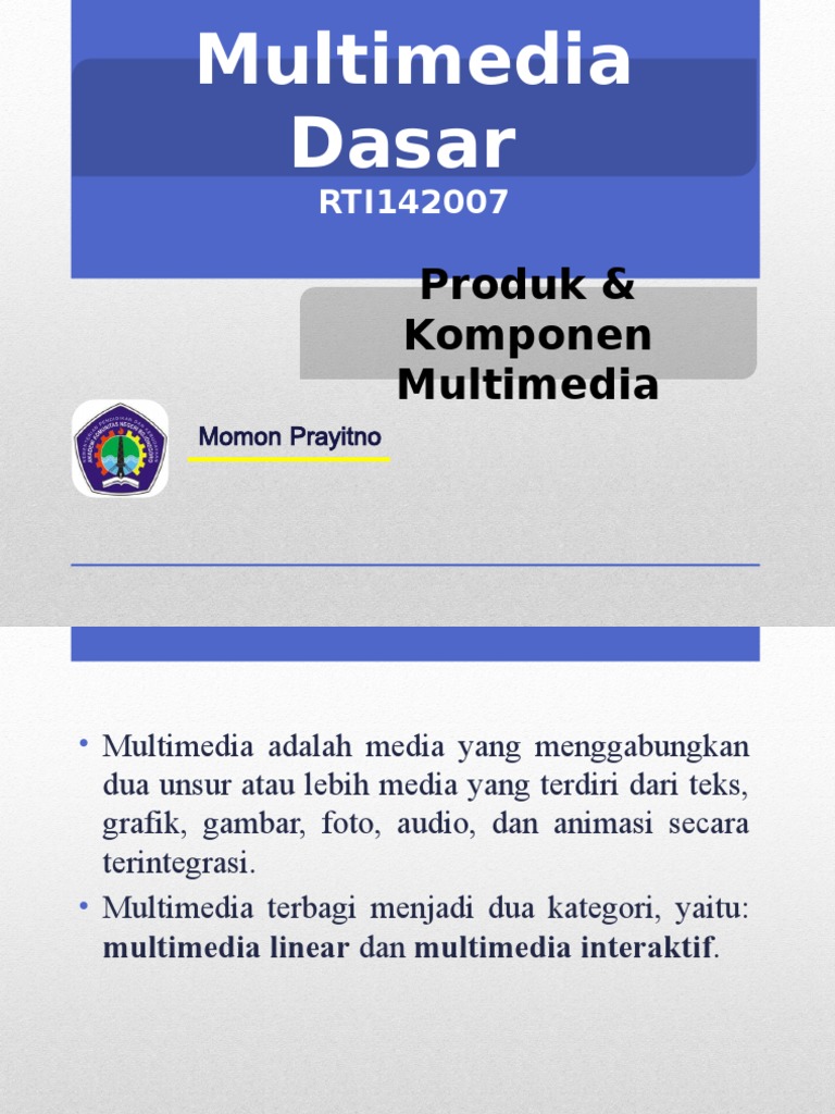Multimedia Dasar - Komponen Multimedia Gambar | PDF
