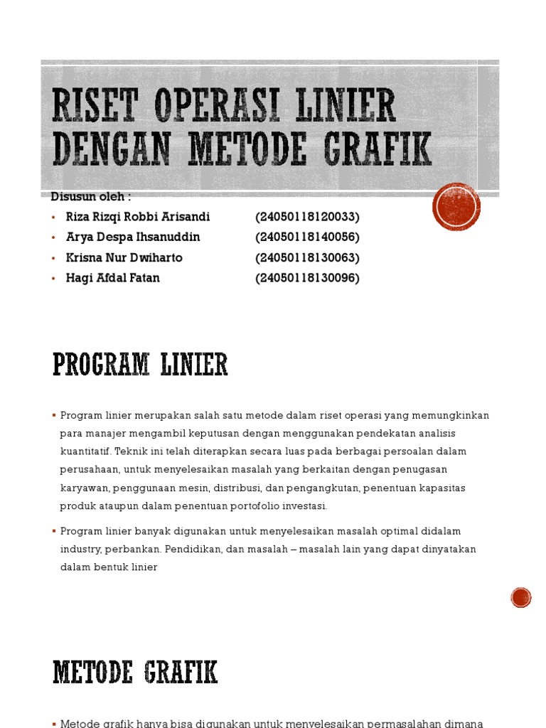 Tugas Riset Operasi | PDF