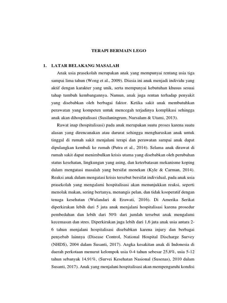 Proposal Terapi Bermain Pdf