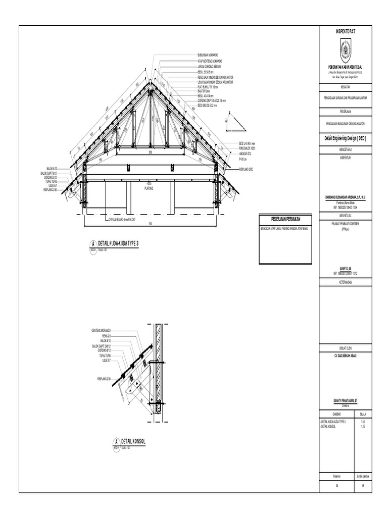 Detail Kuda-Kuda Besi Siku Type 2 | PDF
