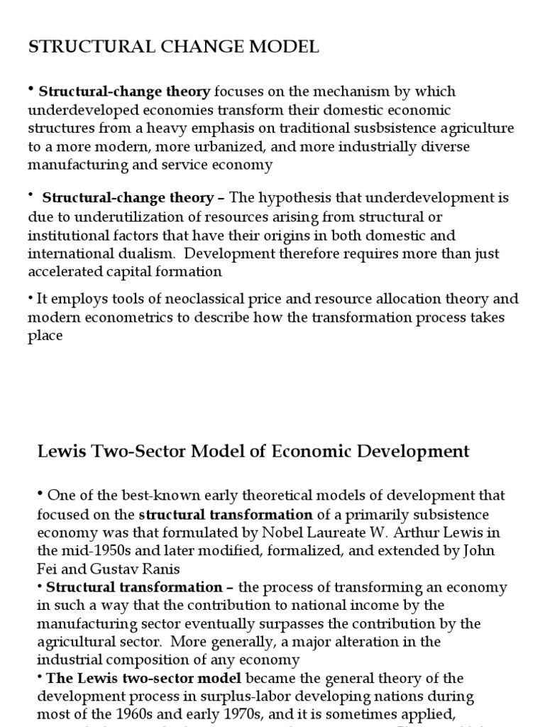 Lewis Two Sector Model | Download Free PDF | Employment | Economic Growth