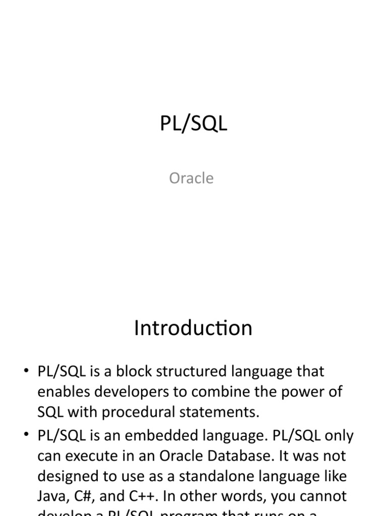 PL SQL | PDF | Pl/Sql | Control Flow