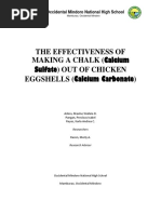 Research Chicken Eggshells 1 | PDF | Questionnaire | Chalk