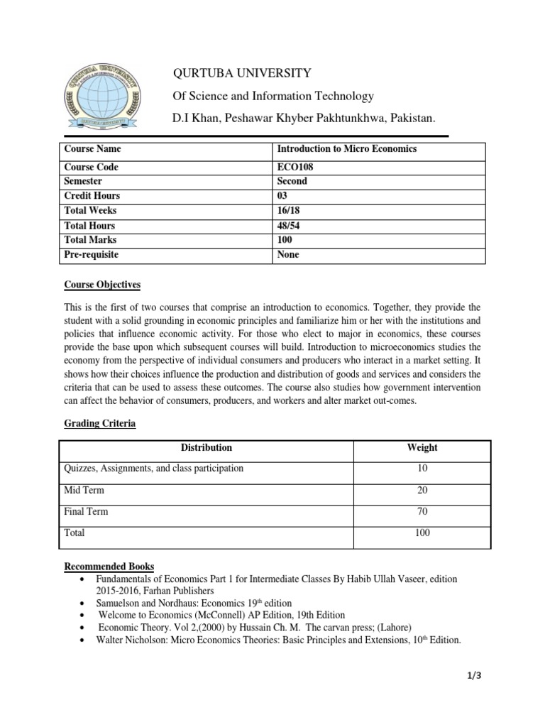 Introduction To Micro Economics Pdf Pdf Supply And Demand Supply