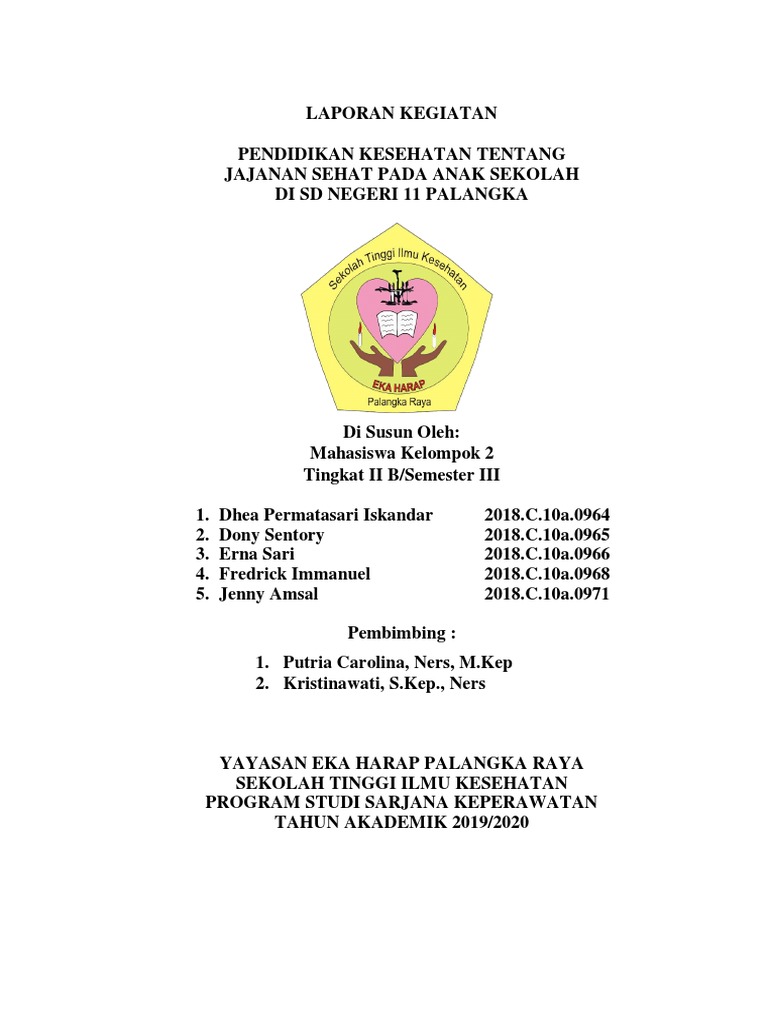 Kel. 2 Penkes 2 Laporan Kegiatan Jajanan Sehat | PDF