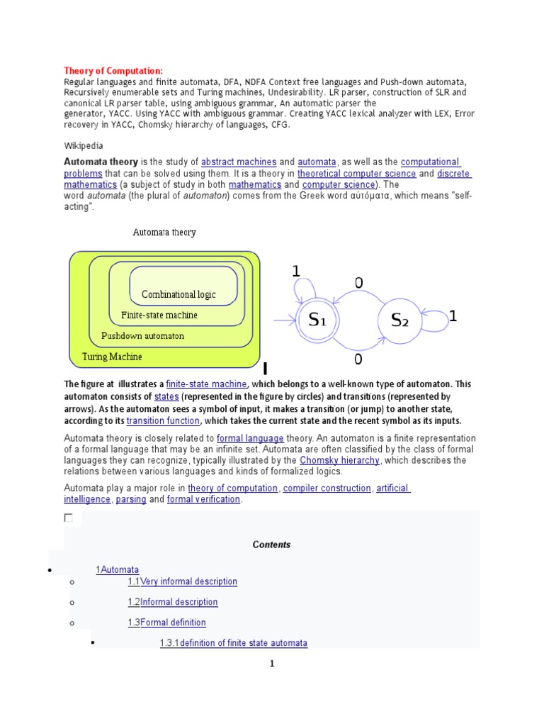 Theory - Computation | PDF | Automata Theory | Theoretical Computer Science