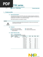 KTY84 Series Temperature Sensor Datasheet | PDF | Quantity | Physical ...