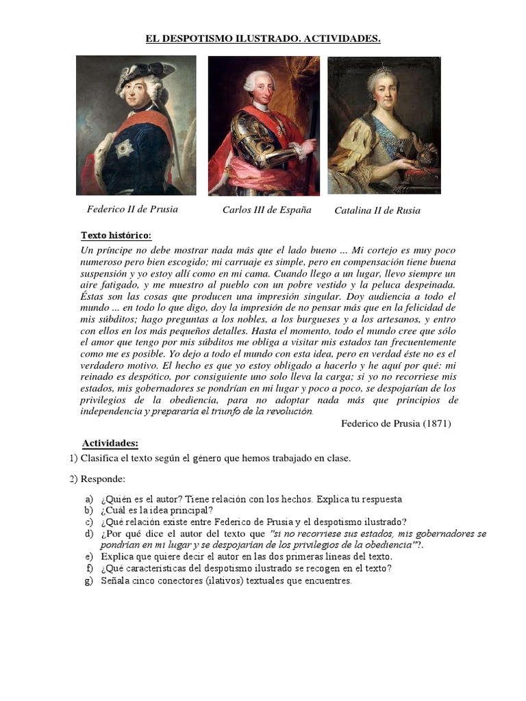 Texto Despotismo Ilustrado | PDF