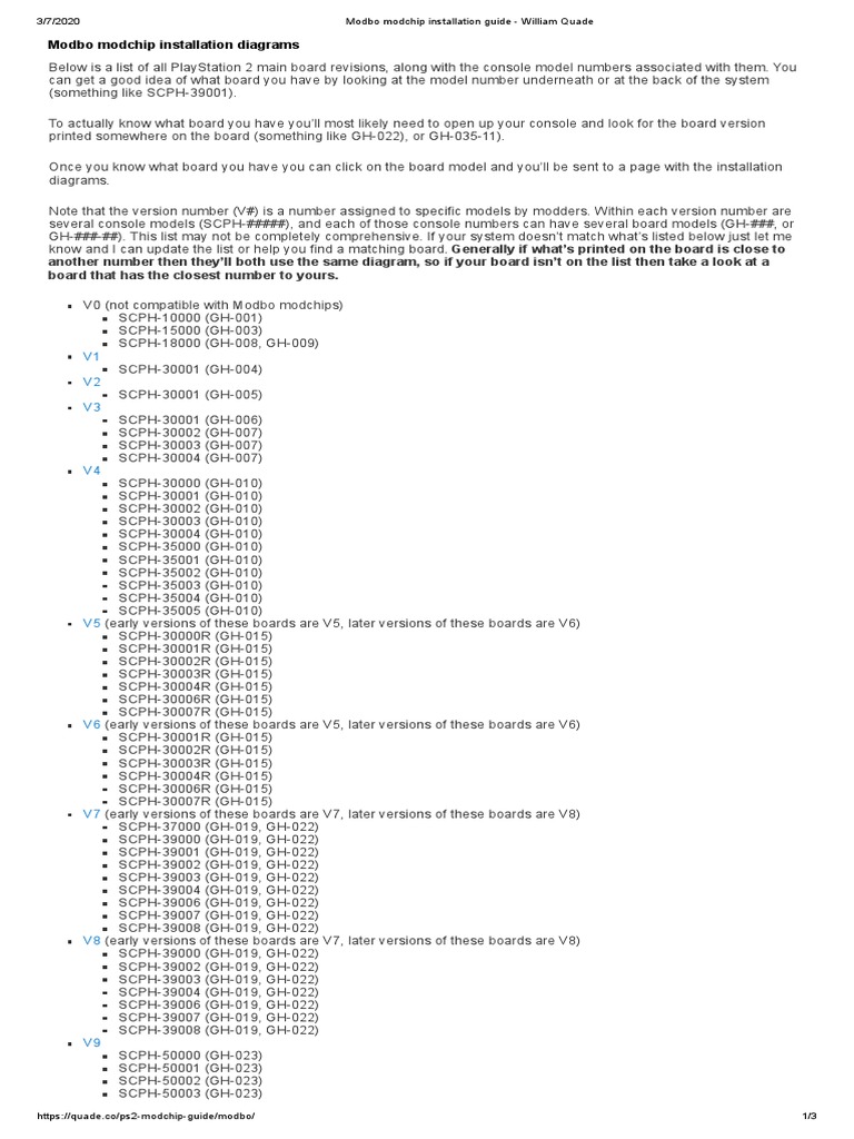 Modbo Modchip Installation Guide - William Quade | PDF | Video Game ...