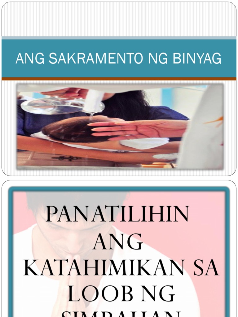 Ang Sakramento NG Binyag | PDF