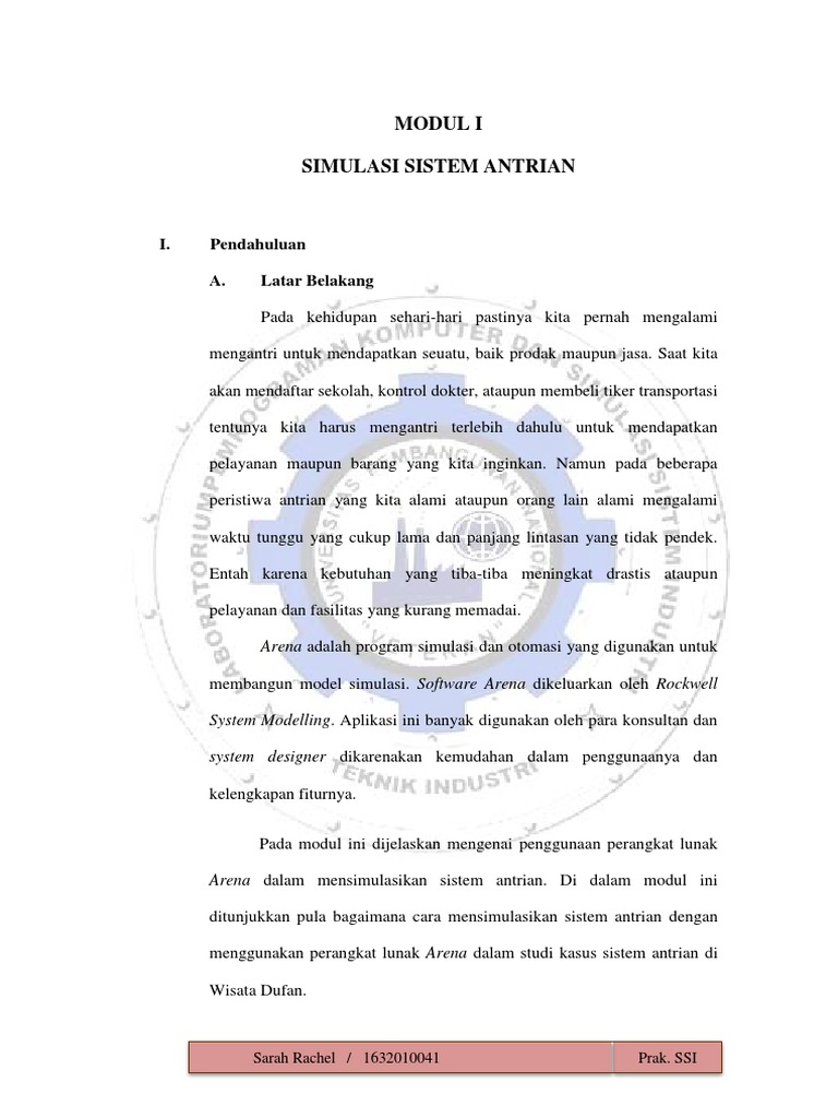 Simulasi Sistem Antrian | PDF