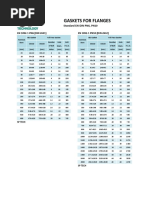 Flange Gasket Size Dimensions Chart | PDF | Mechanical Engineering ...