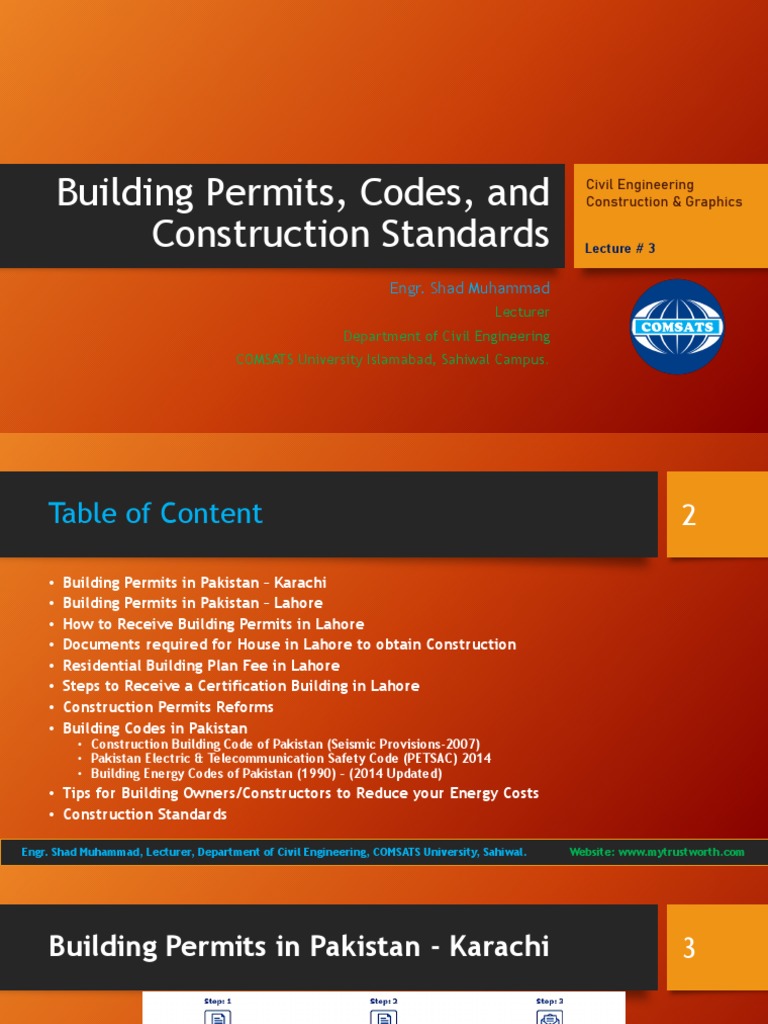 Building Permits and Codes in Pakistan | PDF | Wall | Concrete