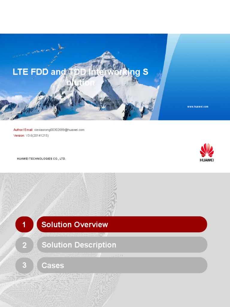 Recommended Policy of FDD and TDD Interworking in OneLTE Solution | PDF | Lte (Telecommunication ...