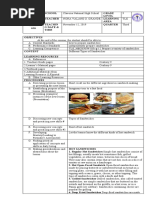Detailed Lesson Plan in Cookery 9 | PDF | Menu | Sandwich