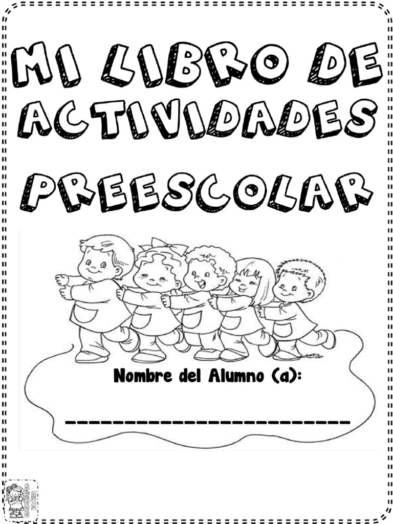 Mi Libro de Actividades para Preescolar Por Materiales Educativos ...