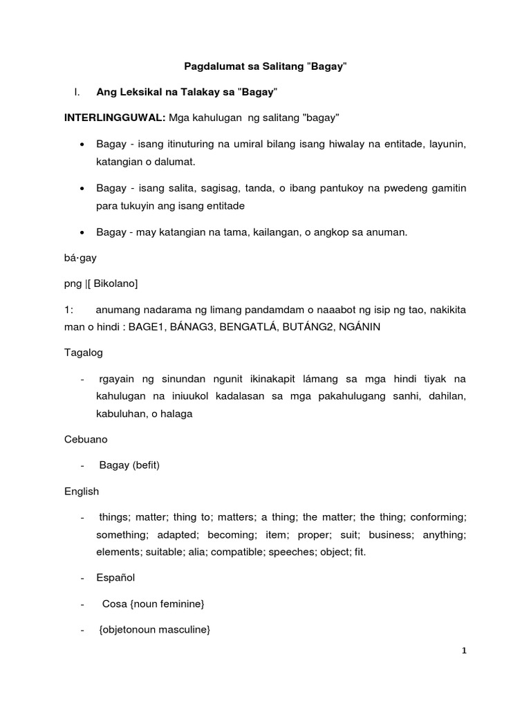 Ang Pakikibagay | PDF