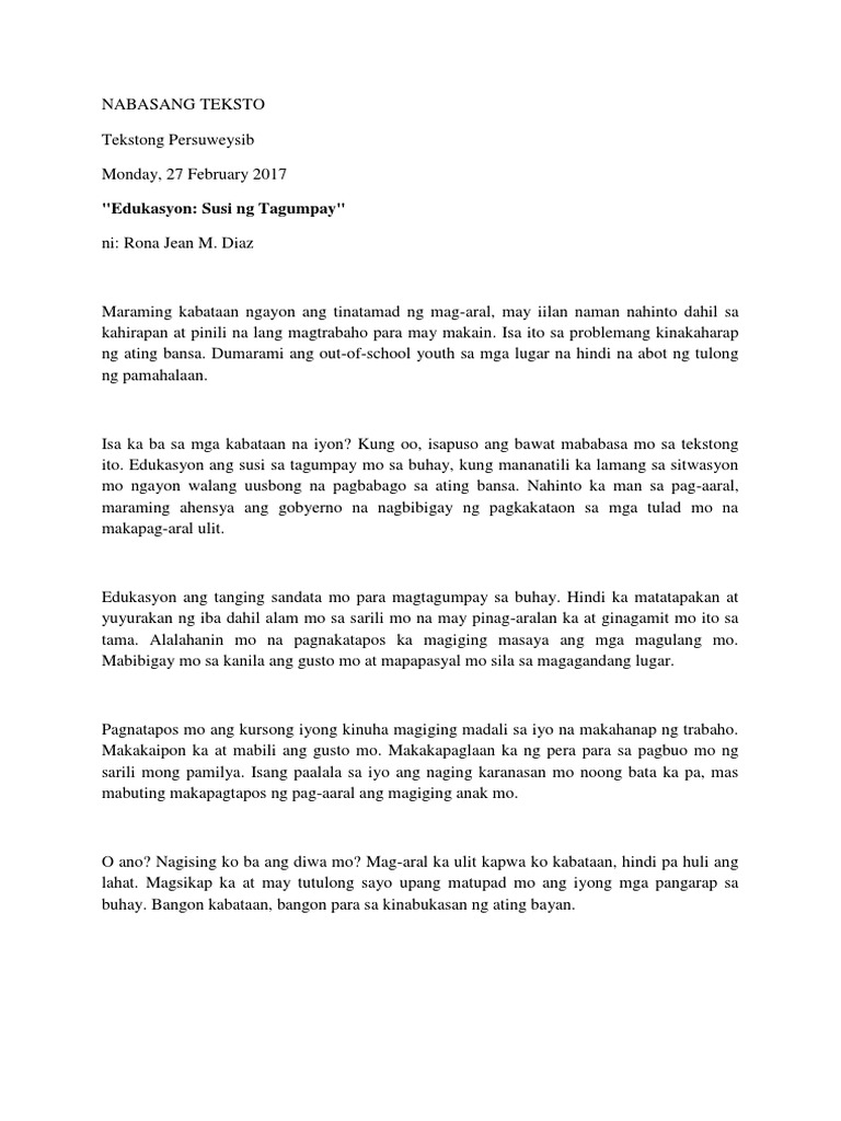 Example of A Reaction Paper | PDF