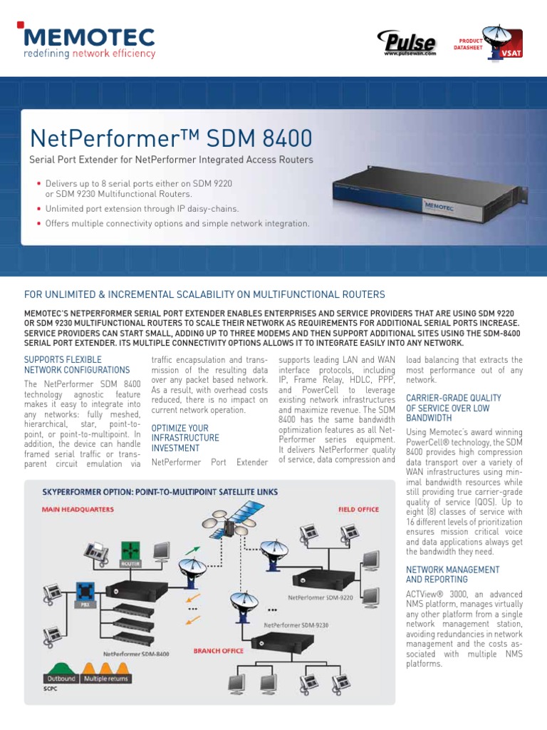 Netperformer 8400 Datasheet Oct 2009 | PDF | Computer Network | Router (Computing)