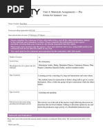 Sample Speaking Exam - Level A1 | PDF | Question | Vocabulary