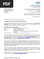 NHS Hospital Appointment Letter Template | PDF | National Health ...