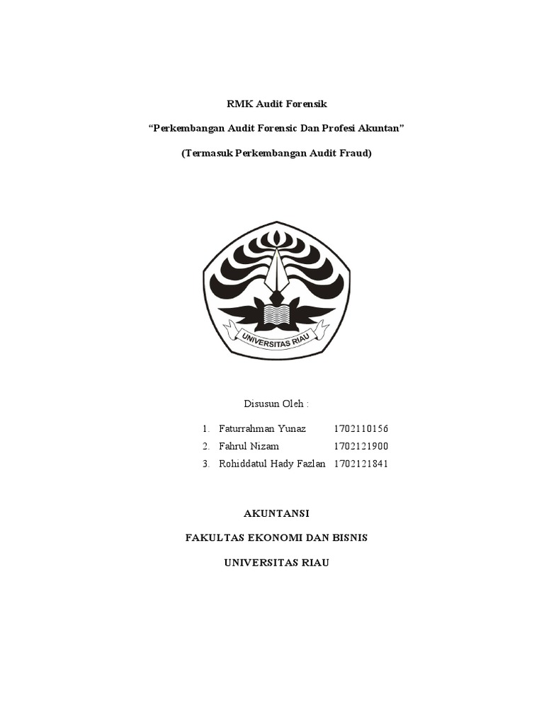 RMK Audit Forensik | PDF