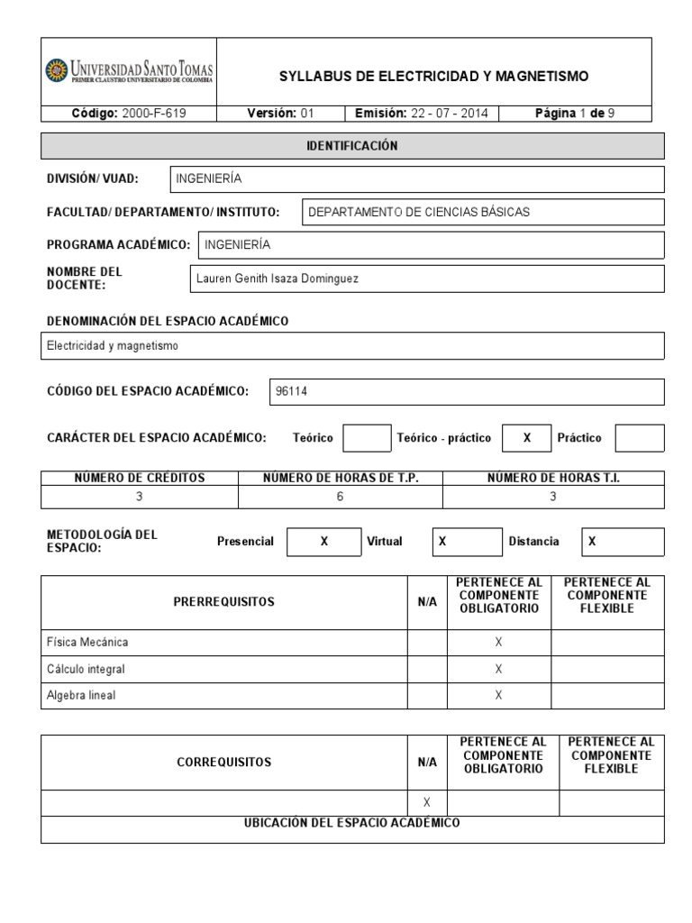 Mapa Mental de Electricidad y Magnetismo | PDF | Campo magnético ...
