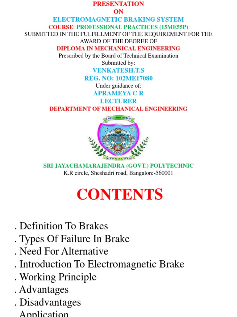 EMB | PDF | Brake | Friction