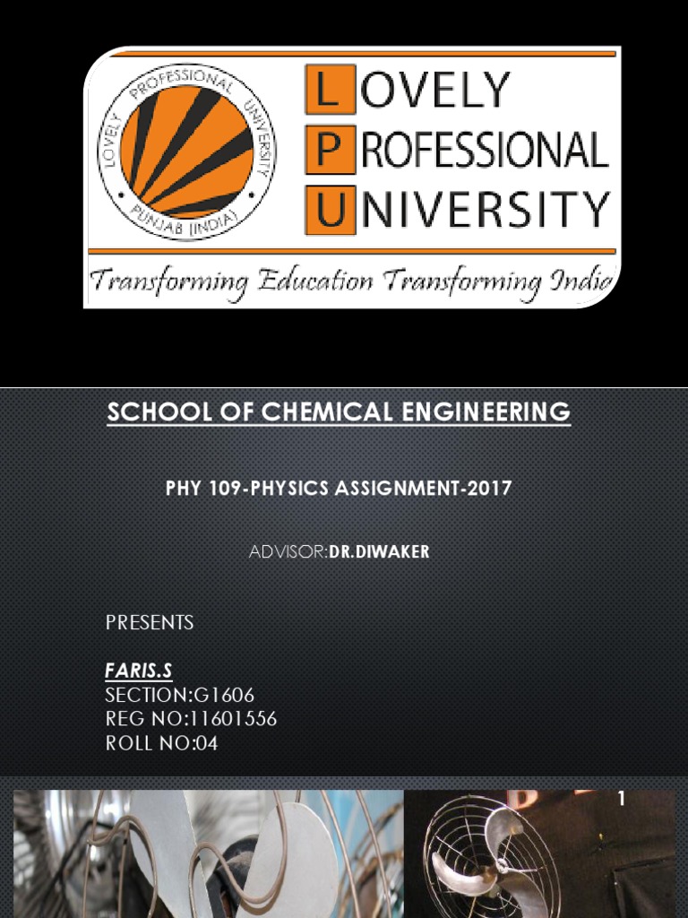 Physics of Electric Fan Mechanics | PDF