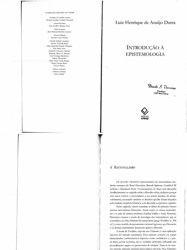 Dutra - Racionalismo | PDF
