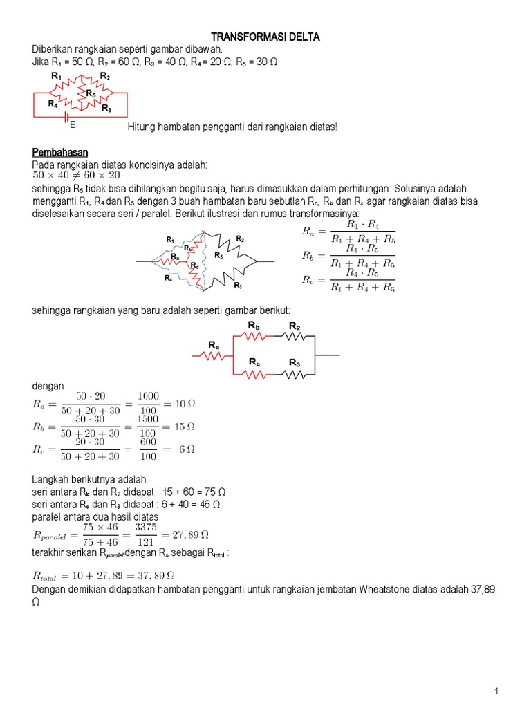 Transformasi Delta Teorema Superposisi | PDF