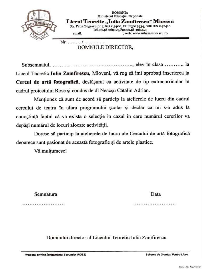 Model Motivare Absente | PDF