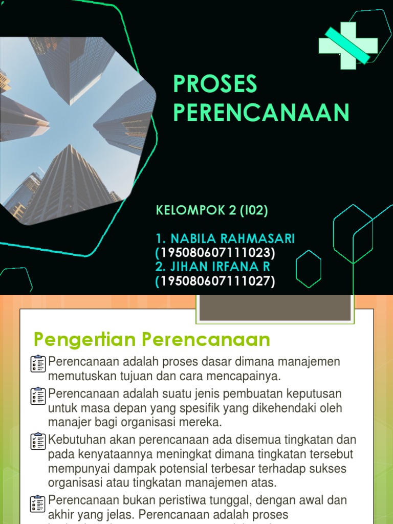 Proses Perencanaan | PDF | Bisnis | Pengembangan Diri