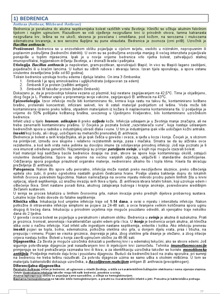 ZOONOZE Kombinirano | PDF