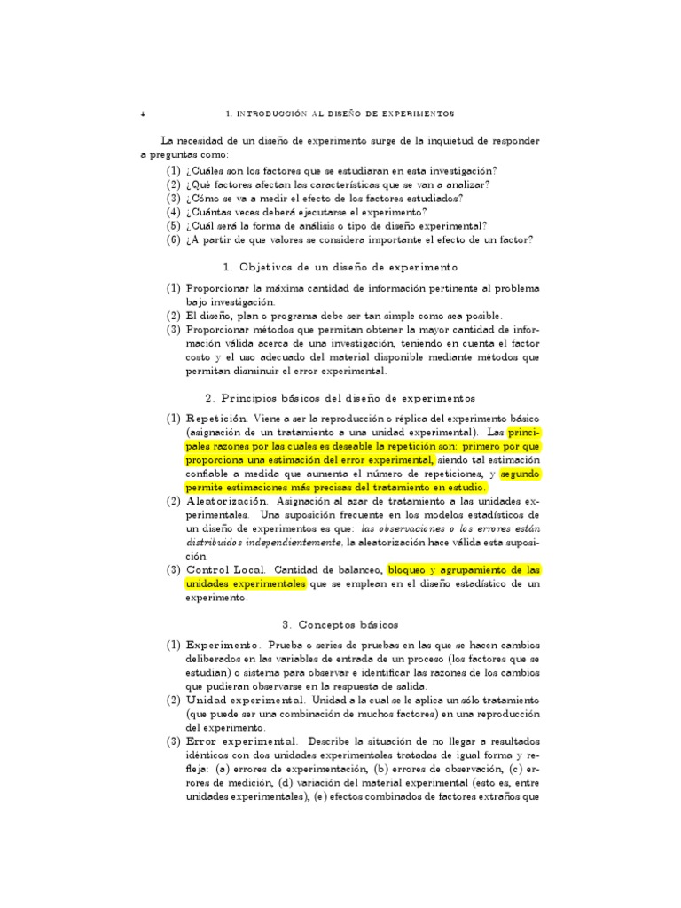 Conceptos Básicos de Experimentos | PDF | Variables dependientes e ...