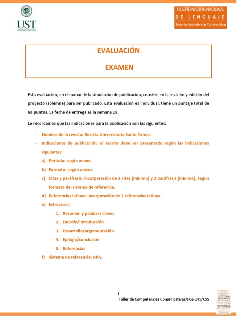 Evaluación Examen FGL-149 CSS | PDF | Prueba (evaluación) | Ensayos