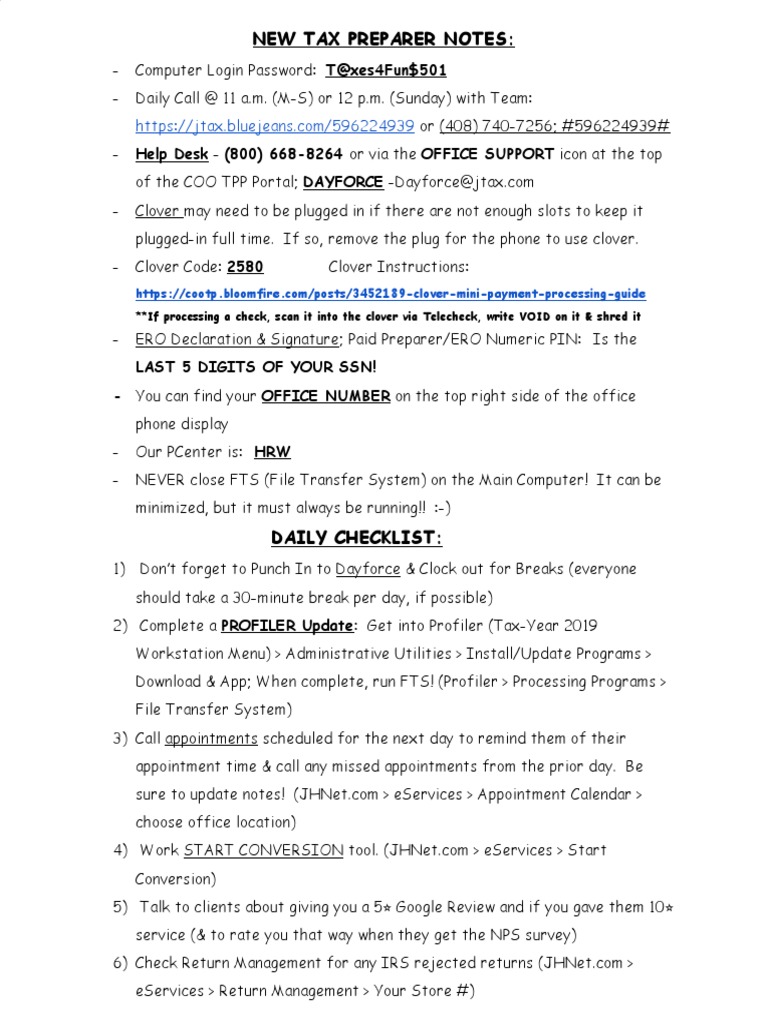 Tax Preparer Notes PDF | PDF | Software | System Software