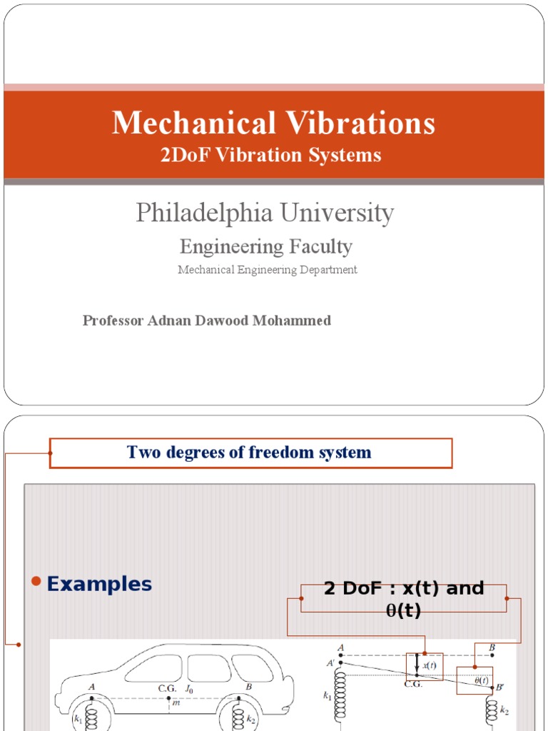 Two DOF System | PDF | Mathematical Physics | Theoretical Physics