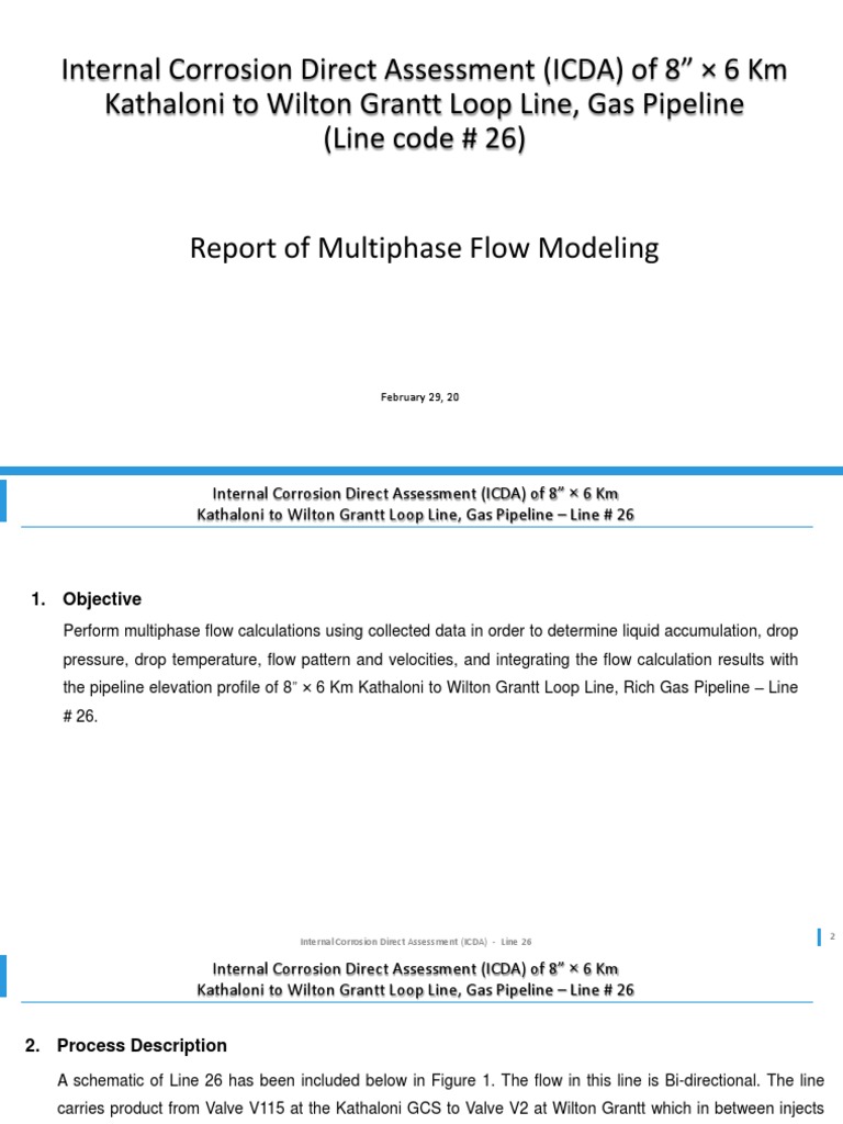 ICDA Line 26 Multiphase Flow Modeling Report Draft 1.1 | PDF | Gas Chromatography | Pipeline ...