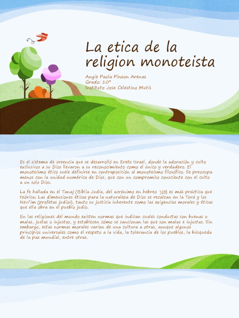La etica de la religion monoteista | Monoteísmo | Tora