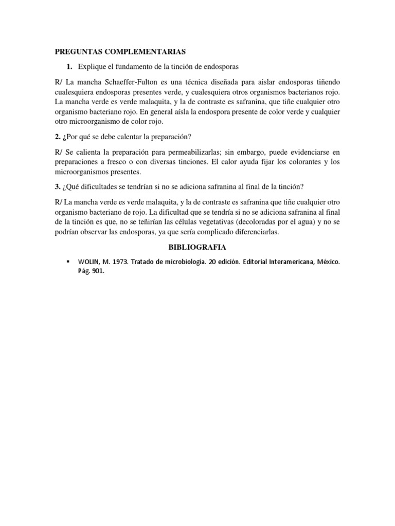 Preguntas Complementarias | PDF