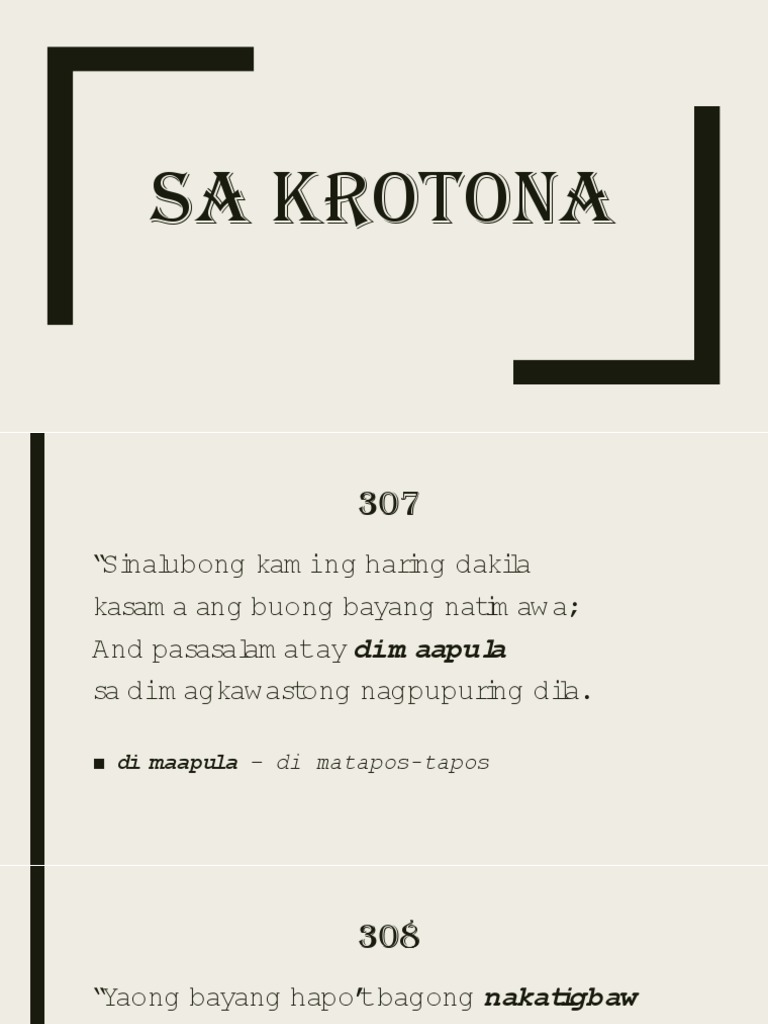 Sa Krotona 307-314 | PDF