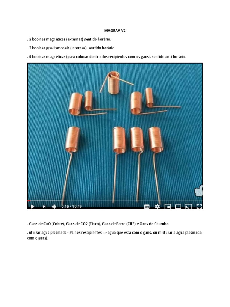 Magrav V2 - Detalhes | PDF | Magnetismo | Cobre