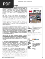 Plano Red de Metro Santiago | PDF
