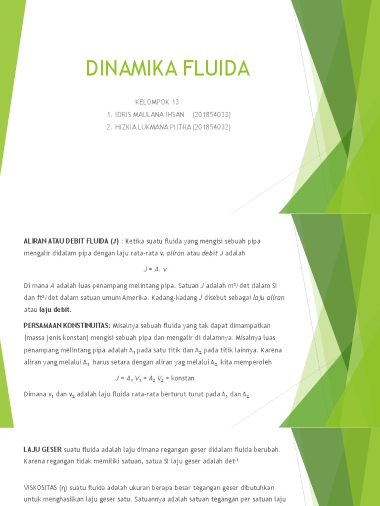 Dinamika Fluida | PDF