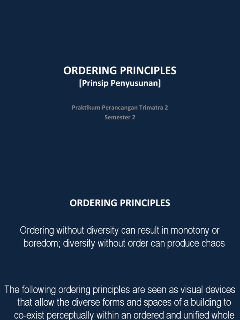 Ordering Principles 2018 | PDF | Symmetry | Shape