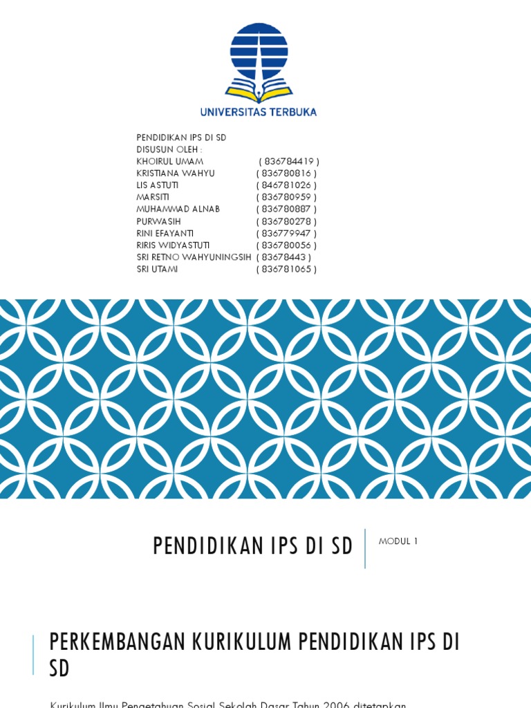 Kurikulum Ips Sd Perkembangan Tujuan Pdf