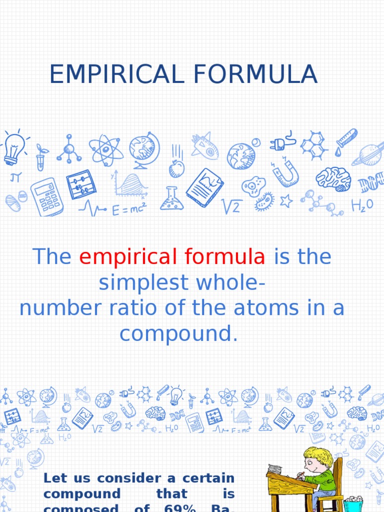 Empirical Formula | PDF | Mole (Unit) | Chemical Elements