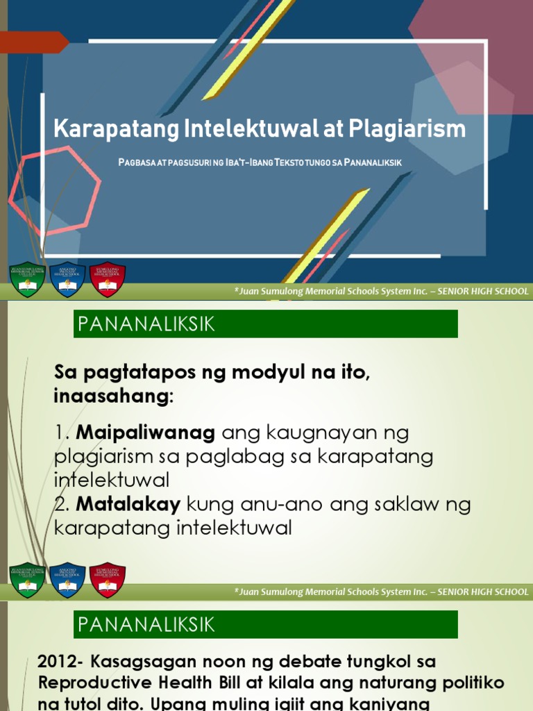Mod 14 - Karapatang Intelektuwal at Plagiarism | PDF