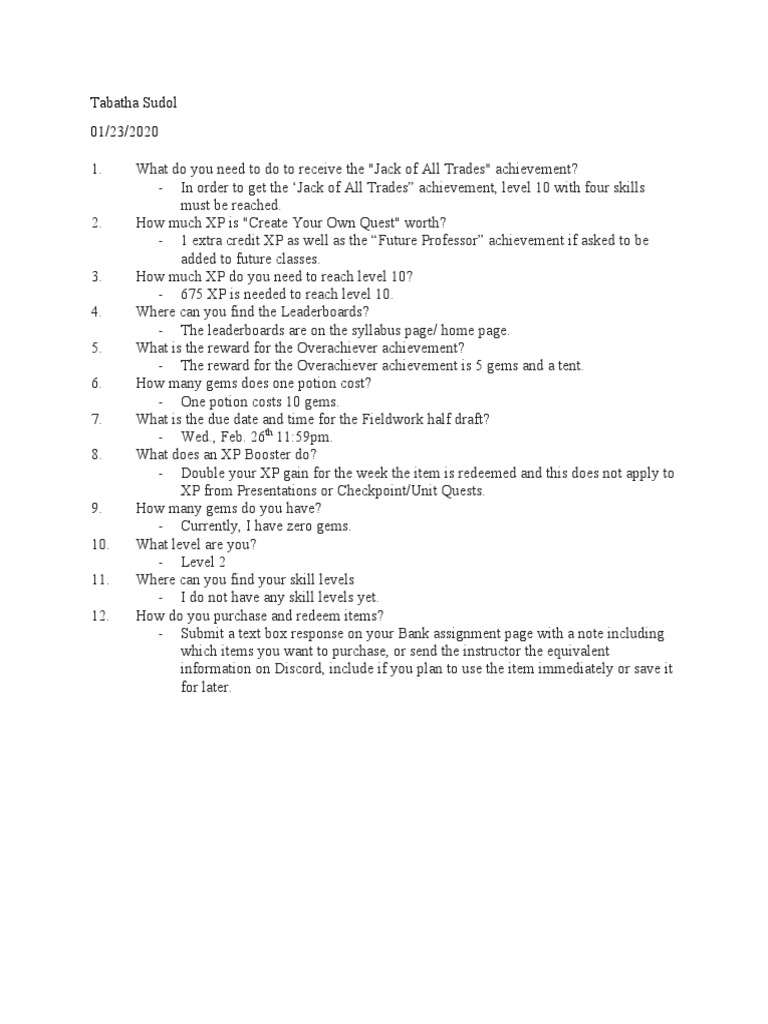 Canvas Scavenger Hunt | PDF